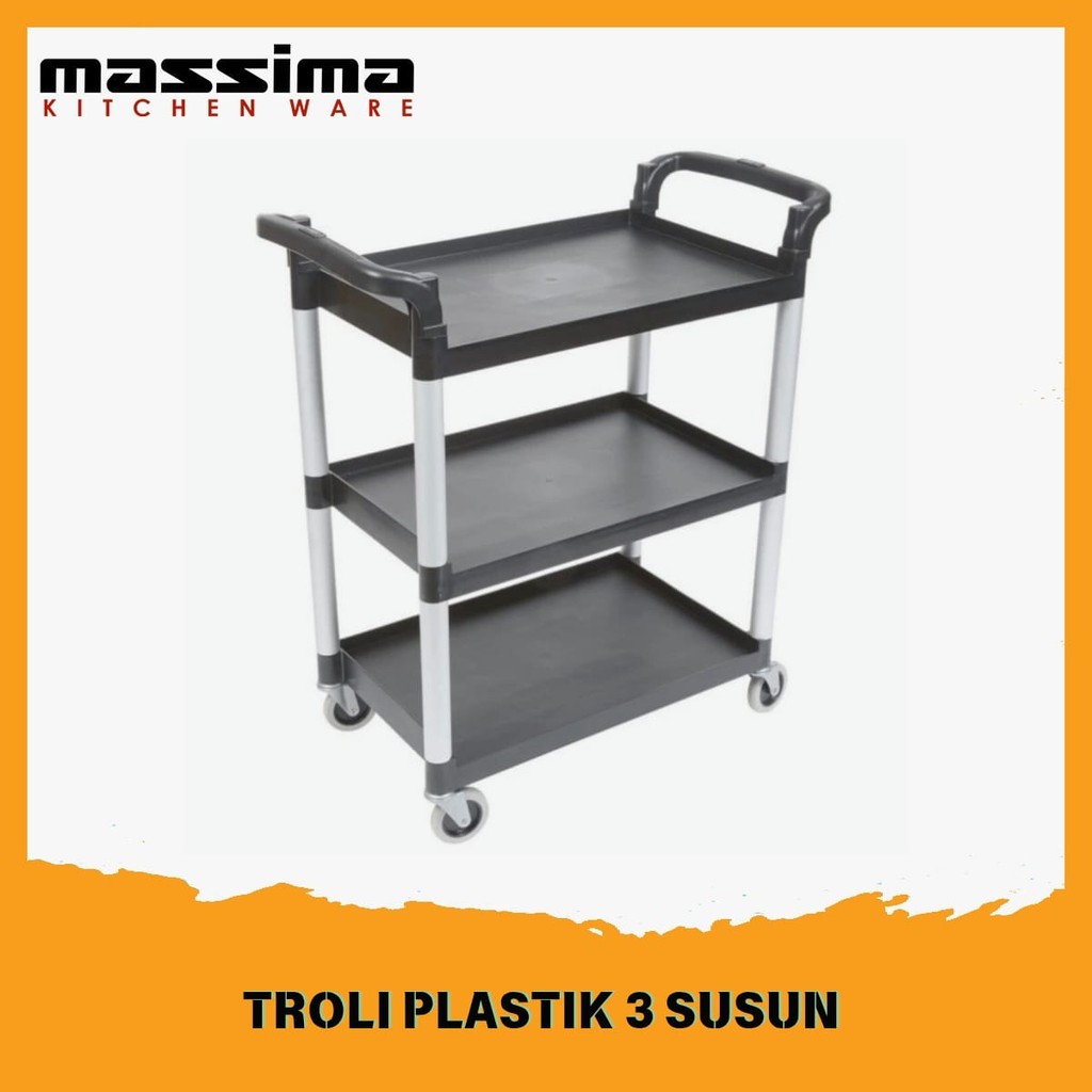 Jual Troli Plastik Troli Restoran Hotel Dapur 3 Susun | Shopee Indonesia