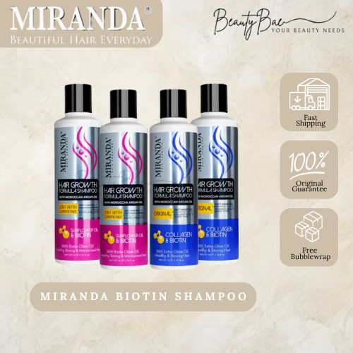 Jual Miranda Hair Growth Biotin Shampoo Original & 2in1 | Shopee Indonesia