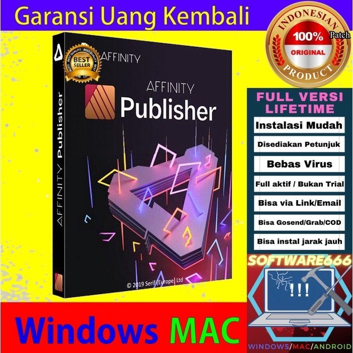 Jual Software Penerbitan: Serif Affinity Publisher 1.9 [WIN] - SOFTWARE ...