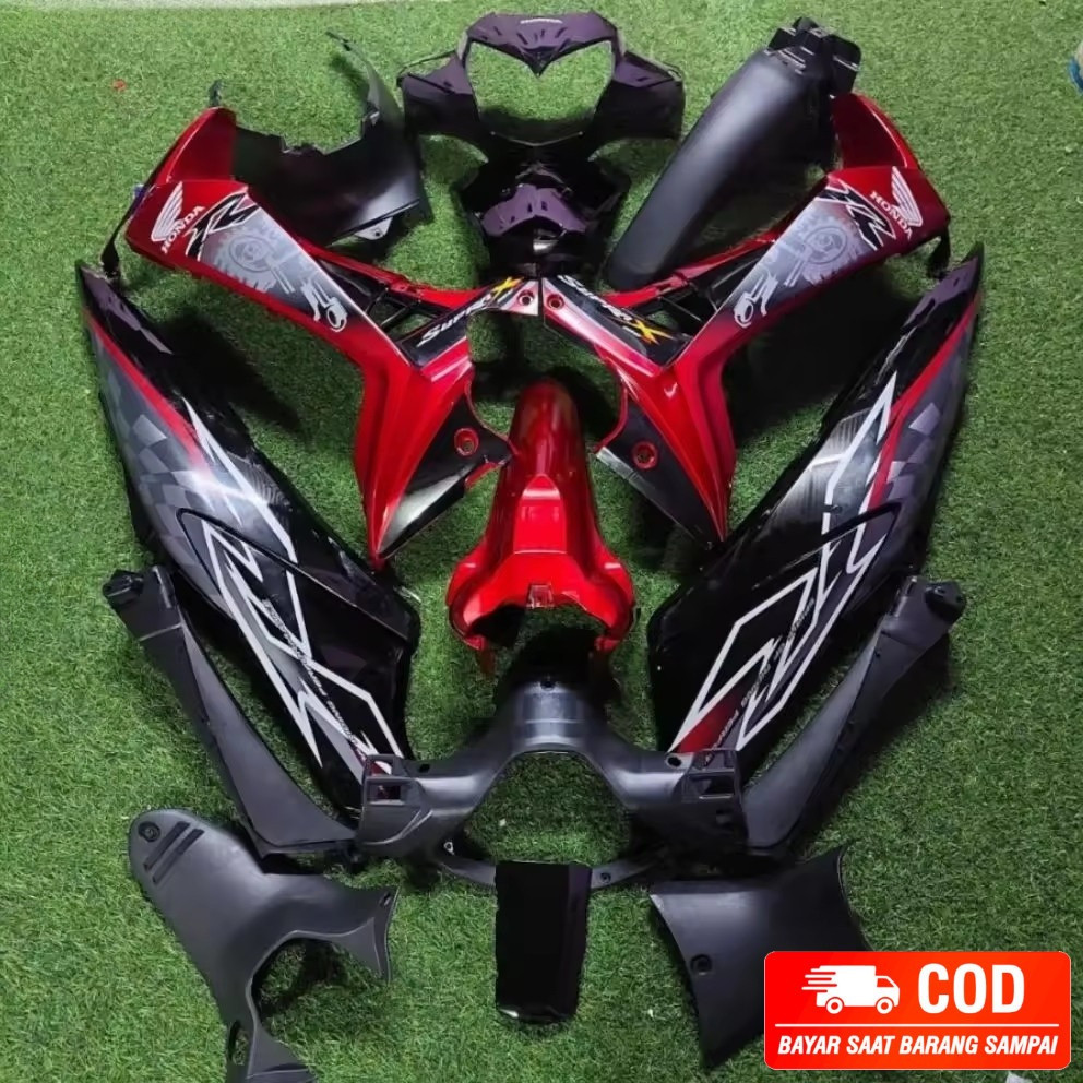 Jual COVER BODY FULL SET BODY BODI SUPRA BATMAN X125 KARBU SUPRA X125 ...