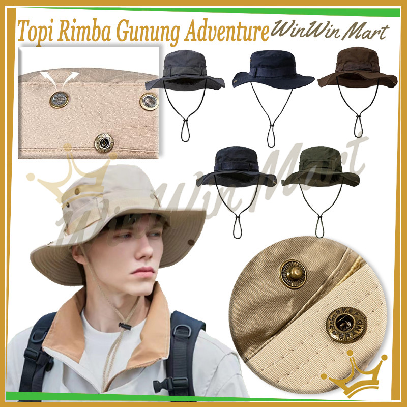 Jual Topi Pendaki Gunung/Topi Rimba Gunung Adventure/Topi Gunung Rimba ...