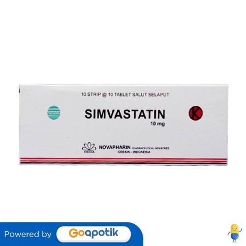 Jual Simvastatin Novapharin 10 Mg Box 100 Tablet | Shopee Indonesia