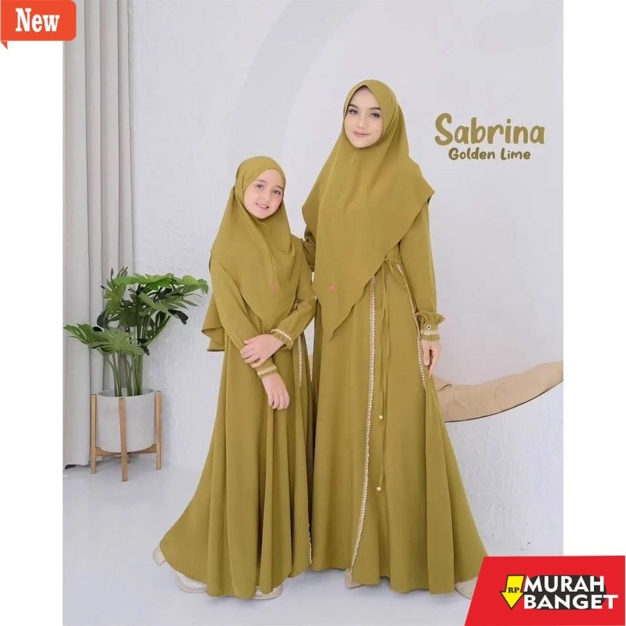 Jual gamis kekinian tahun 2024 Gamis Couple Ibu Anak Terbaru SABRINA ...