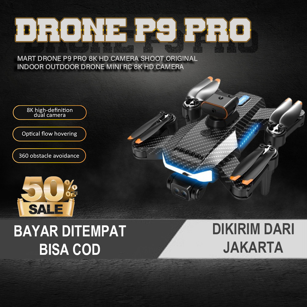 Jual SMART DRONE P9 PRO MAX kamera Dual HD 4K, Drone Quadcopter ...