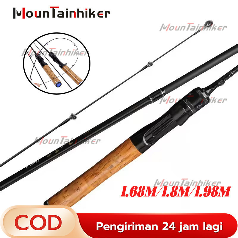 Jual Bait Casting Carbon Solid Horse Mount Rod UL/ Super Lembut Micro ...