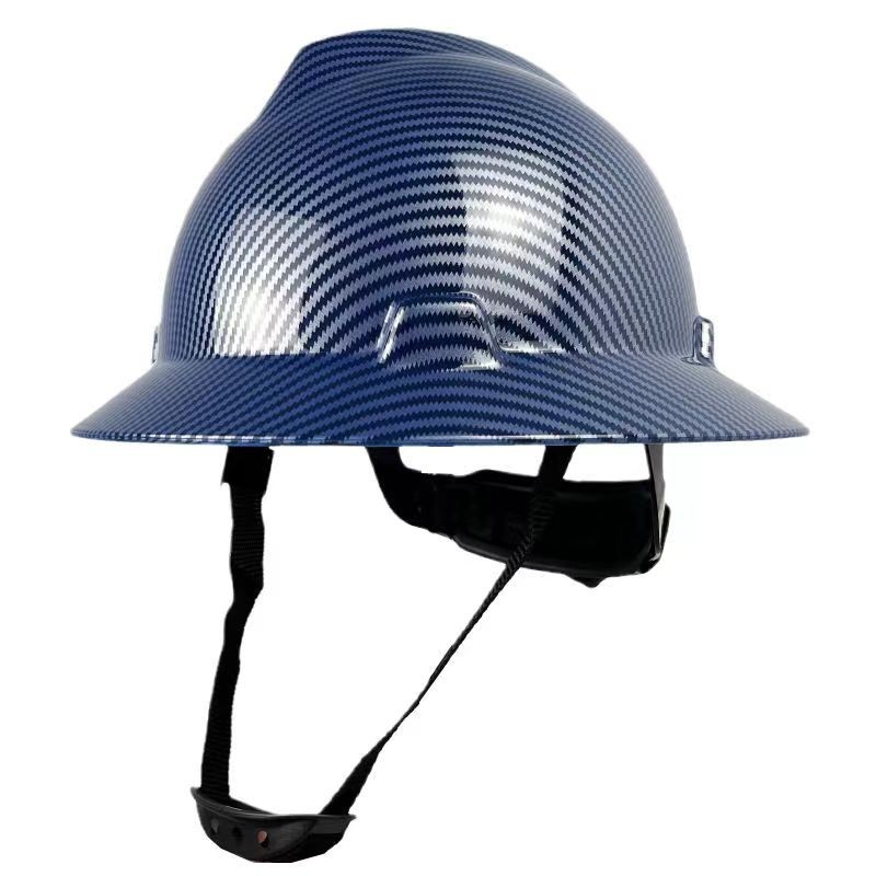 Jual Full Brim Safety Helmet Construction Work Helmet Carbon Fiber Hard ...