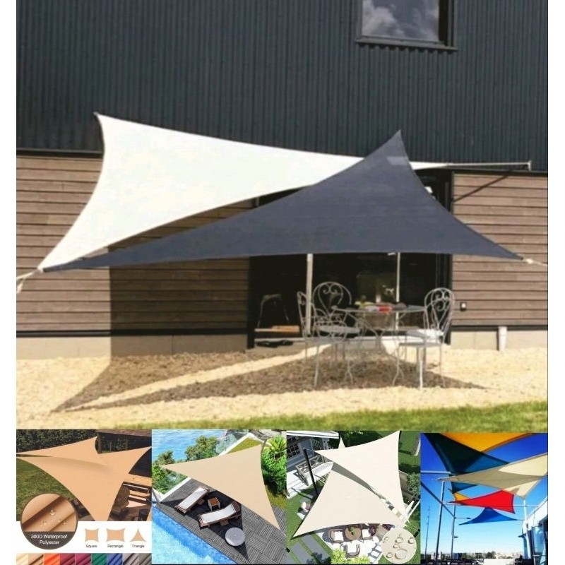 Jual Tenda kanopi awning taman bentuk segitiga ukuran 150x150x150 Bahan ...