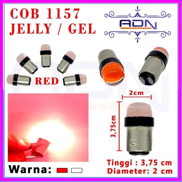 Jual LAMPU LED REM MOTOR MOBIL 1157 GEL JELLY SUPERBRIGHT Bayonet 2 PIN ...