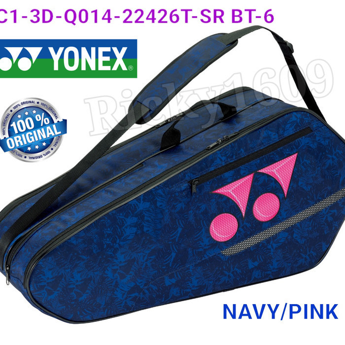 Jual TAS BADMINTON YONEX 3D PC1-3D-Q014-22426T-SR BT-6 TAS YONEX 3D ...