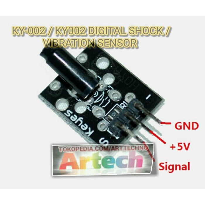 Jual KS99 KY-002 / KY002 digital shock sensor / vibration switch sensor ...
