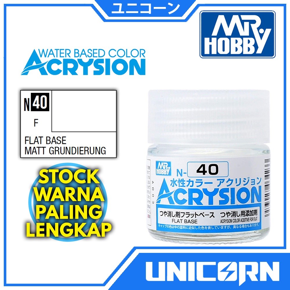 Jual Acrysion N40 Flat Base / Cat Hobby Aibrurhs Kuas Gundam Model Kit N-40 Flat Base | Shopee ...