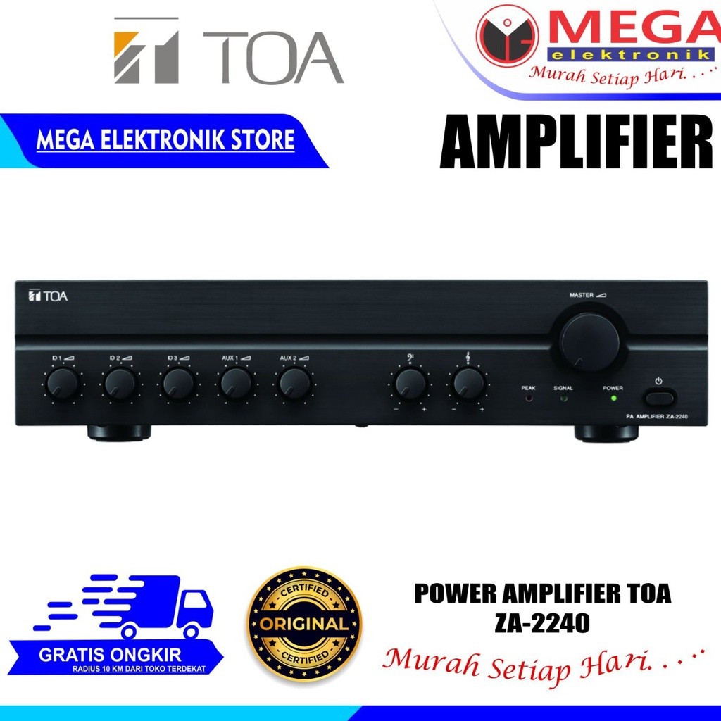 Jual AMPLIFIER TOA ZA-2240 MIXER AMPLIFIER TOA ZA2240 240 WATT 100% ORIGINAL | Shopee Indonesia