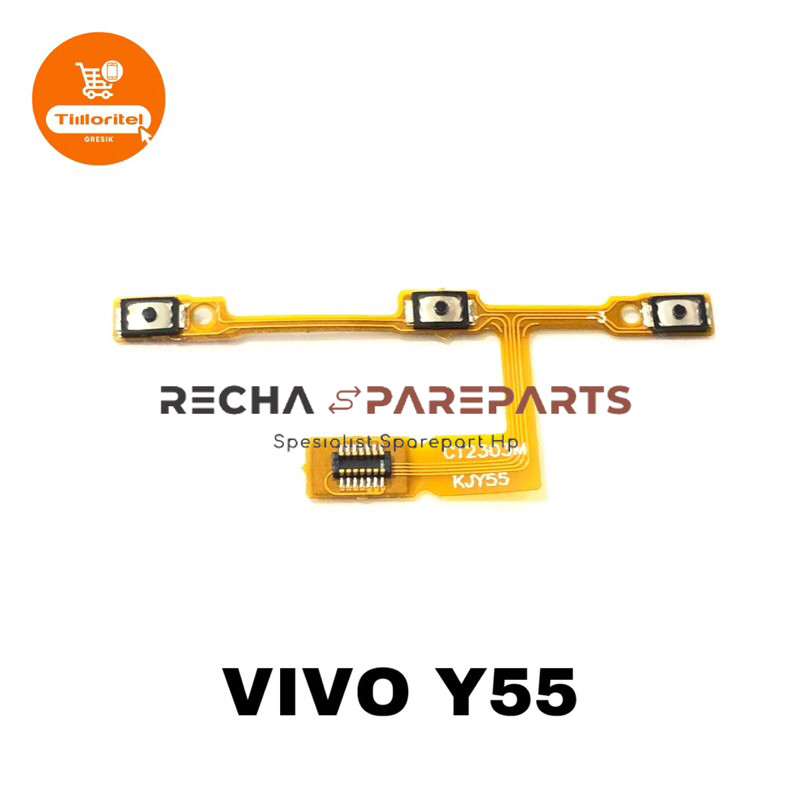 Jual FLEXIBLE ON OFF VOLUME VIVO Y55 / FLEKSIBEL TOMBOL POWER VIVO Y55 LAMA ( Recha Spareparts ...