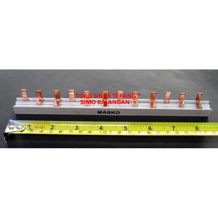 Jual Busbar Sisir MCB MASKO 3P 3 Phase 63A I Jumper Listrik 3 Phase ...
