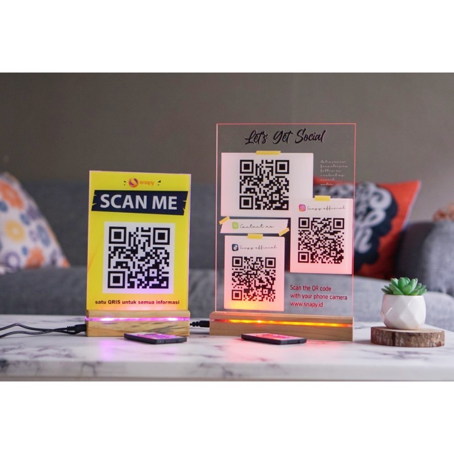 Jual PAPAN AKRILIK SCAND BARCODE | QR STANDING AKRILIK | CUSTOM QR CODE ...