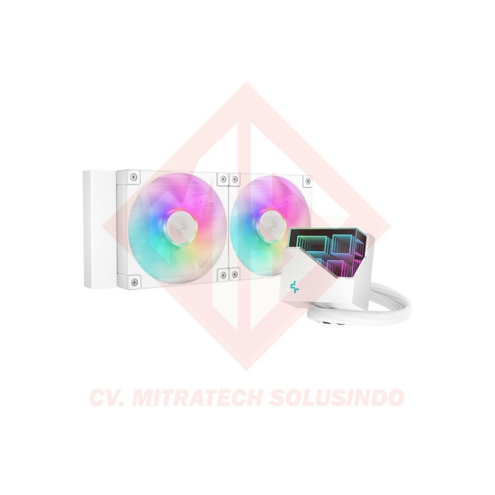 Jual Deepcool LT240 White ARGB 240mm High-Performance AIO CPU Cooler ...