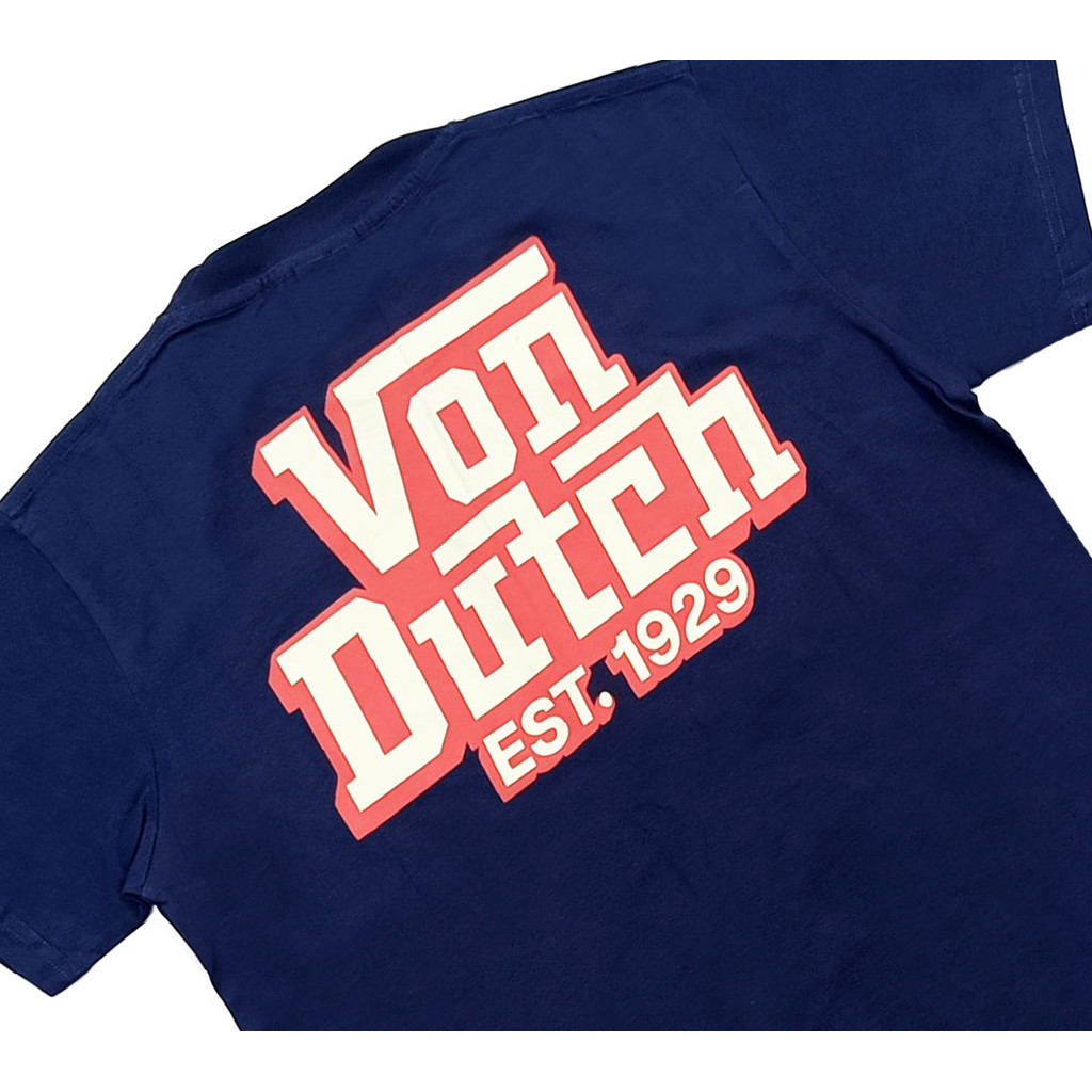 Jual Von Dutch T-shirt Q59 Navy Blue | Shopee Indonesia