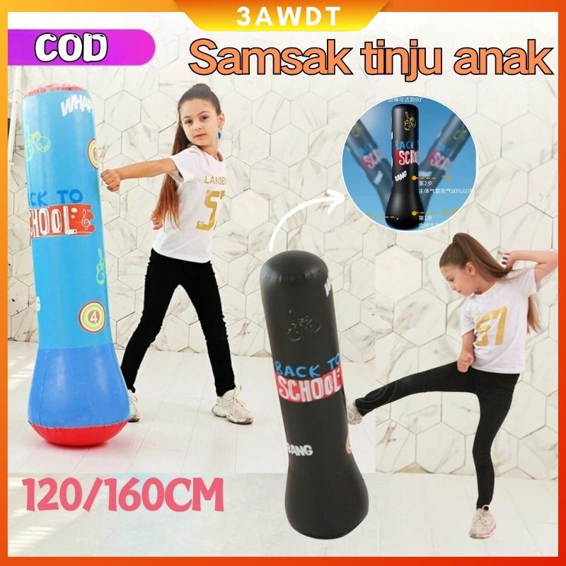 Jual 【Produk populer】160/120 cm Stand Boxing Anak Samsak Tinju Pompa ...