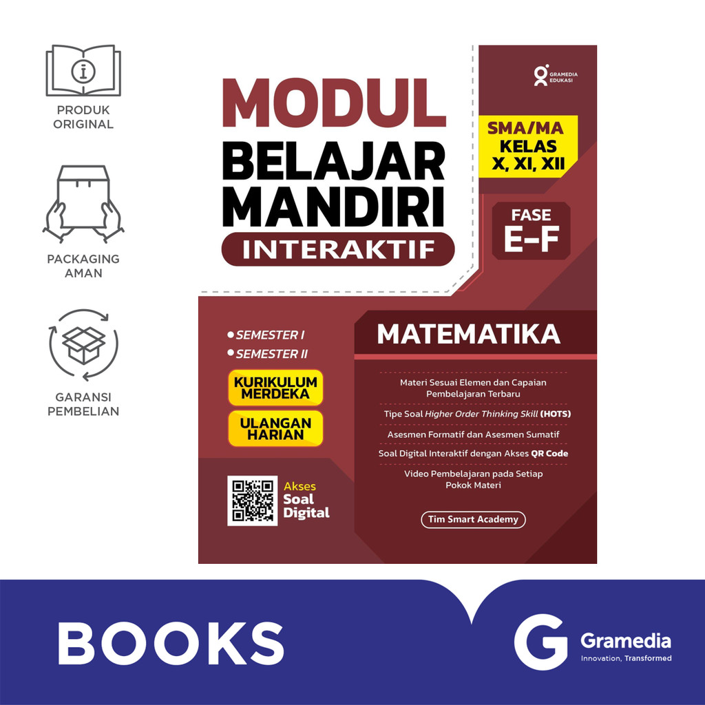 Jual Modul Belajar Mandiri Matematika Sma/Ma Kelas X, Xi, Xii | Shopee ...