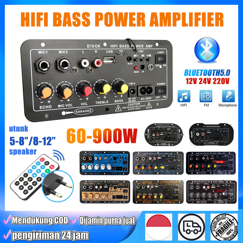 Jual Amplifier Penguat Bluetooth Digital Penguat Suara Stereo Papan ...
