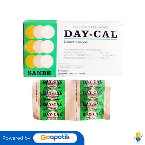 Jual Day-Cal Chewable Box 16 Tablet | Shopee Indonesia