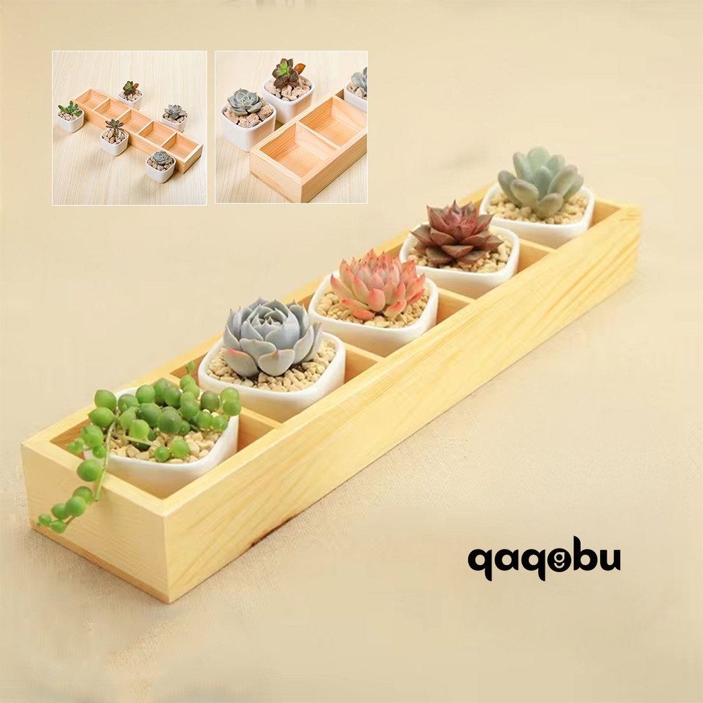 Jual Box Kayu Pinus 5 Sekat Box Kayu Tempat Pot Bunga Box Kayu Pinus ...