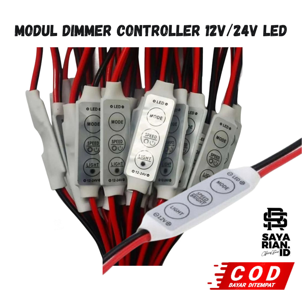Jual MODUL CONTROLLER RGB 12V / 24V GERAK RGB LED STRIP | Shopee Indonesia