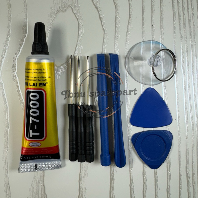 Jual OBENG SET HANDPHONE 8 in 1 + LEM T7000 / B7000 15ml ALAT PASANG LCD TOUCHSCREEN ( AP ...