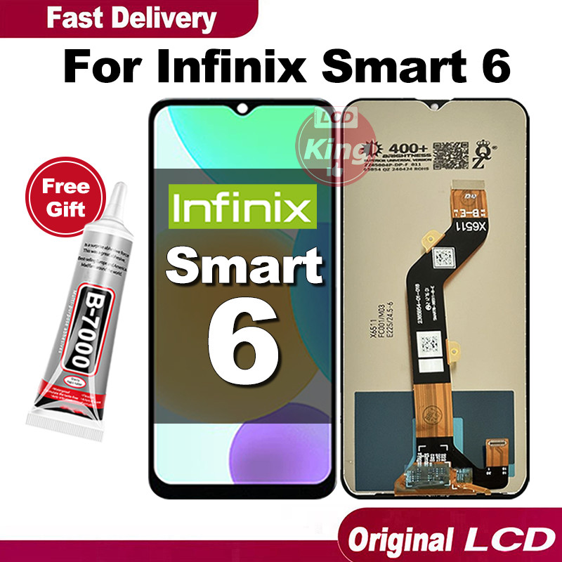 Jual LCD FOR Infinix Smart 6 TOUCHSCREEN Fullset Meningkatkan Kecerahan ...