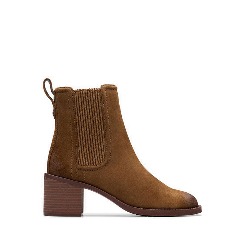 Jual Clarks Chamberly Top Walnut Suede | Shopee Indonesia