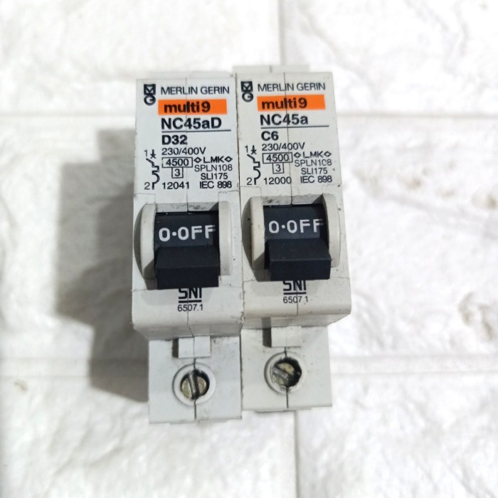 Jual mcb merlin gerin 32A 6A c6 c32 mcb original 2nd normal - 6A | Shopee Indonesia