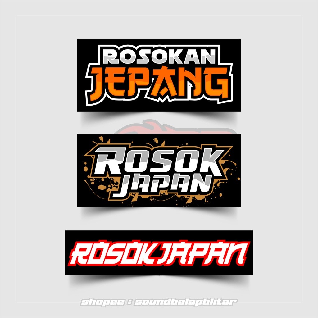 Jual JDM Project - Stiker Rosok Japan Rosokan Jepang Vynil Anti Air ...