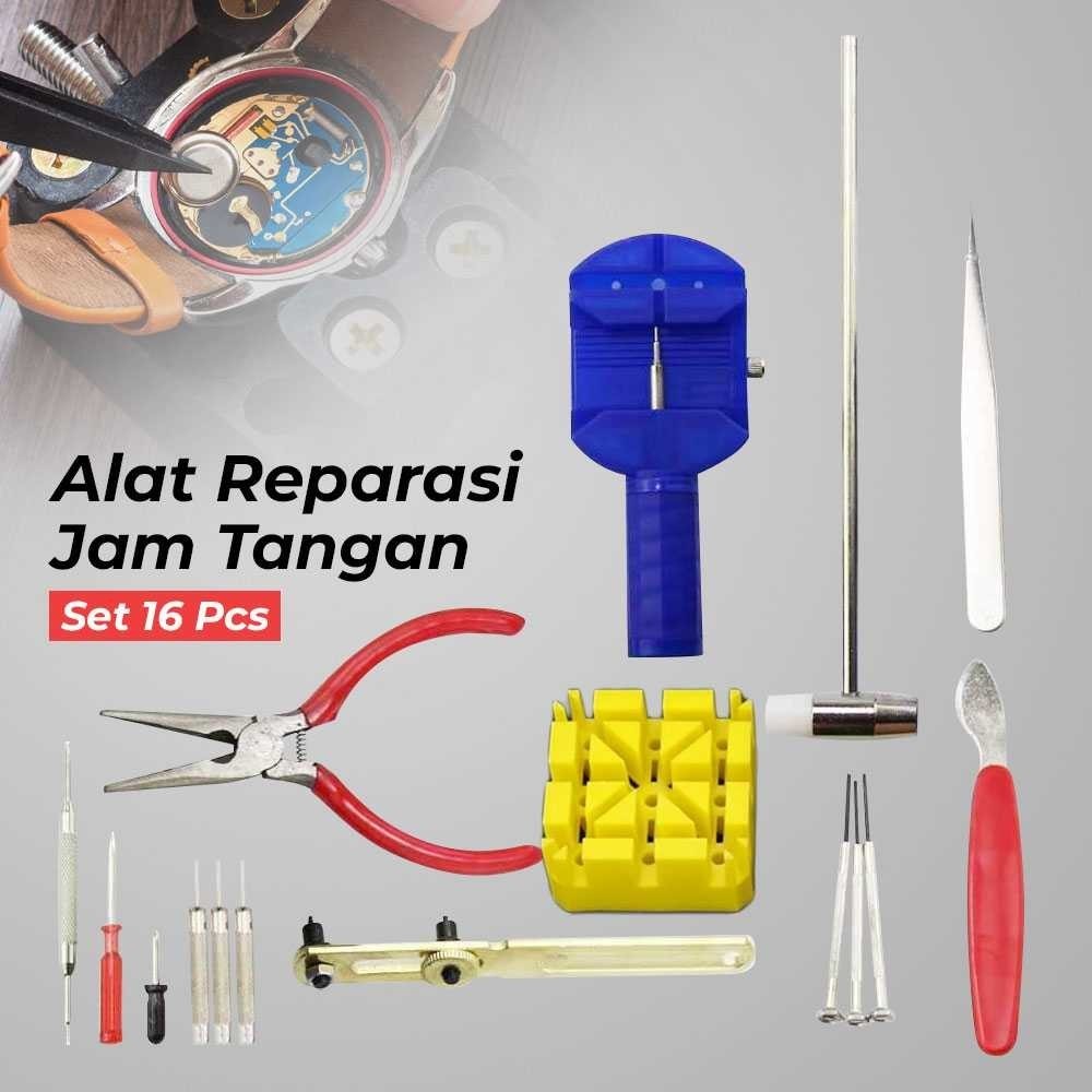 Jual Alat Reparasi Servis Jam Tangan Set 16 PCS - WW082 ( BARU ...