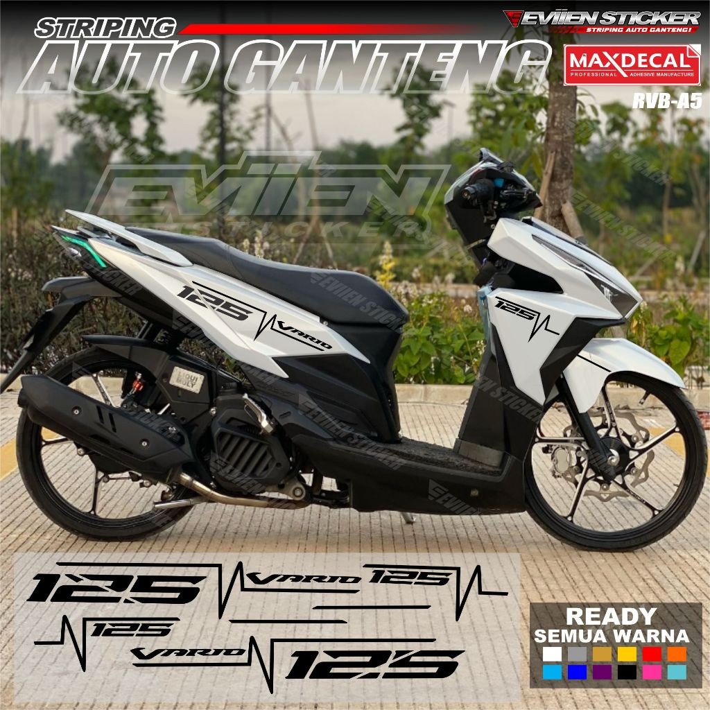 Jual STRIPING MOTOR VARIO LED OLD 125/150 STIKER CUTTING BAHAN ORIGINAL MAXDECAL | Shopee Indonesia