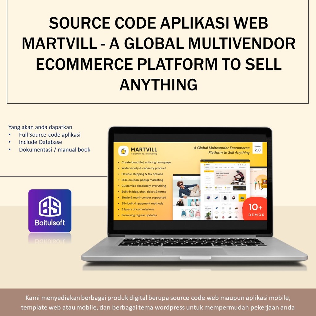 Jual SOURCE CODE APLIKASI WEB MARTVILL - A GLOBAL MULTIVENDOR ECOMMERCE PLATFORM TO SELL ...
