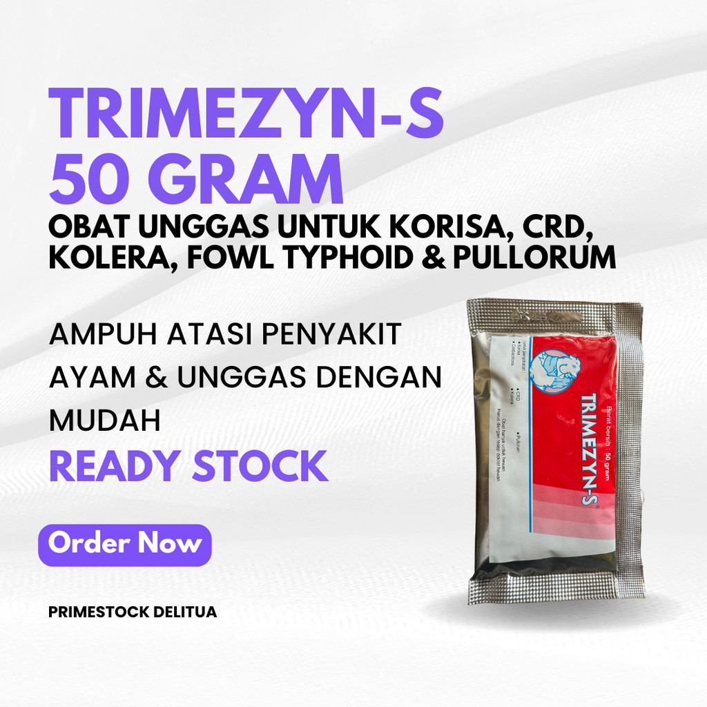 Jual Trimezyn-S: Obat untuk Korisa, CRD, Kolera, Fowl Typhoid, dan ...