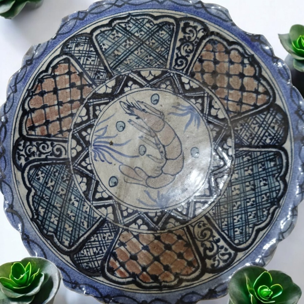 Jual Piring keramik kuno / piring hias keramik motif | Shopee Indonesia