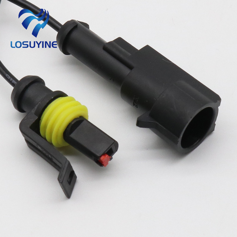 Jual 1 Pin Way Sealed Waterproof Electrical Wire Connector Plug Set ...