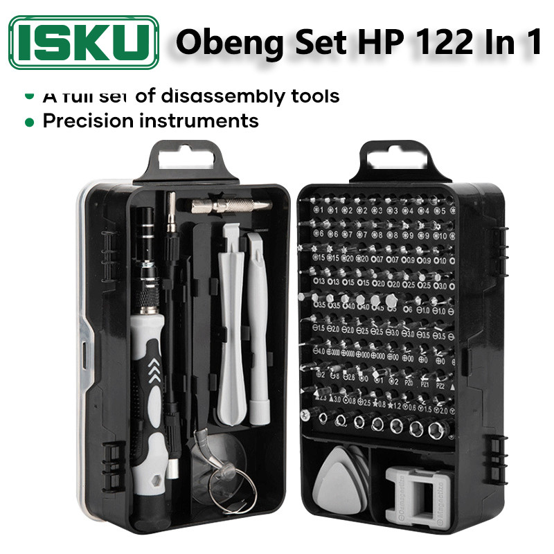 Jual Isku Obeng Set 122 In 1 Obeng Hp Multifungsi Alat Bongkar Mini Precision Untuk Phone Laptop ...