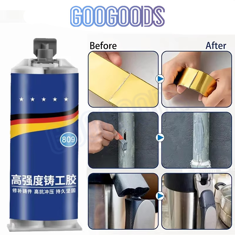 Jual GG Lem Besi AB 100ML Tahan Panas Industrial Metal Repair Glue ...