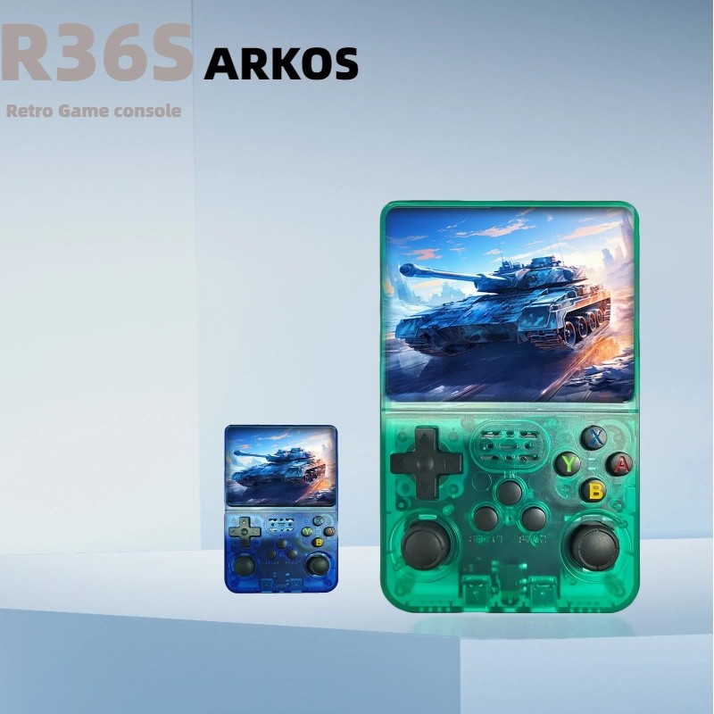 Jual 256GB 60K Game Original R36S Retro Handheld Game Console 3.5'' IPS ...