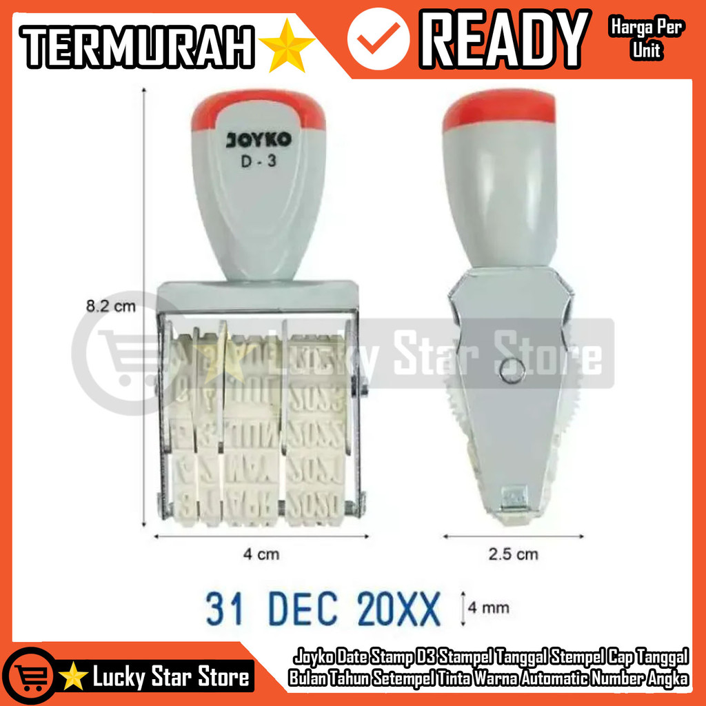 Jual Jk Date Stamp D3 Stampel Tanggal Stempel Cap Bulan Tahun Setempel ...