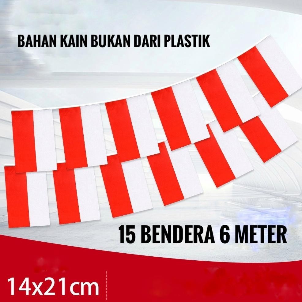 Jual Banner Bendera Merah Putih Kotak Segitiga / Bendera HUT RI / 17 Agustus / HUT RI 17 Agustus ...