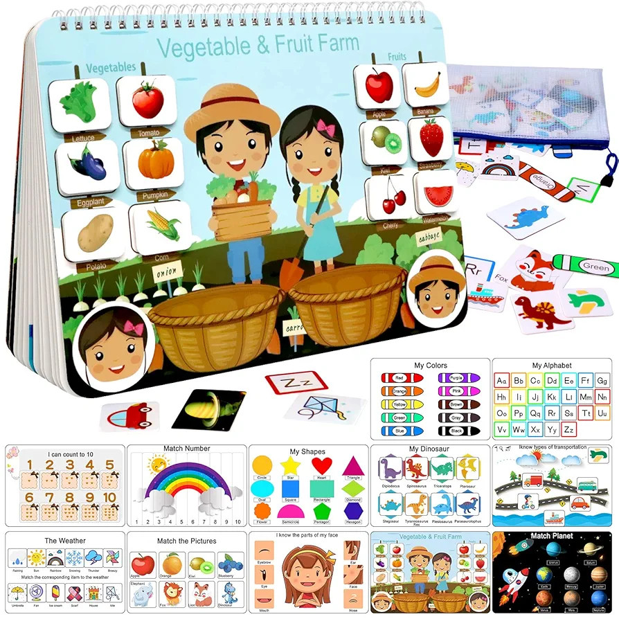 Jual MER.SHOP GROW N GLOW Big Busy Book | Buku Aktivitas Edukasi Anak ...