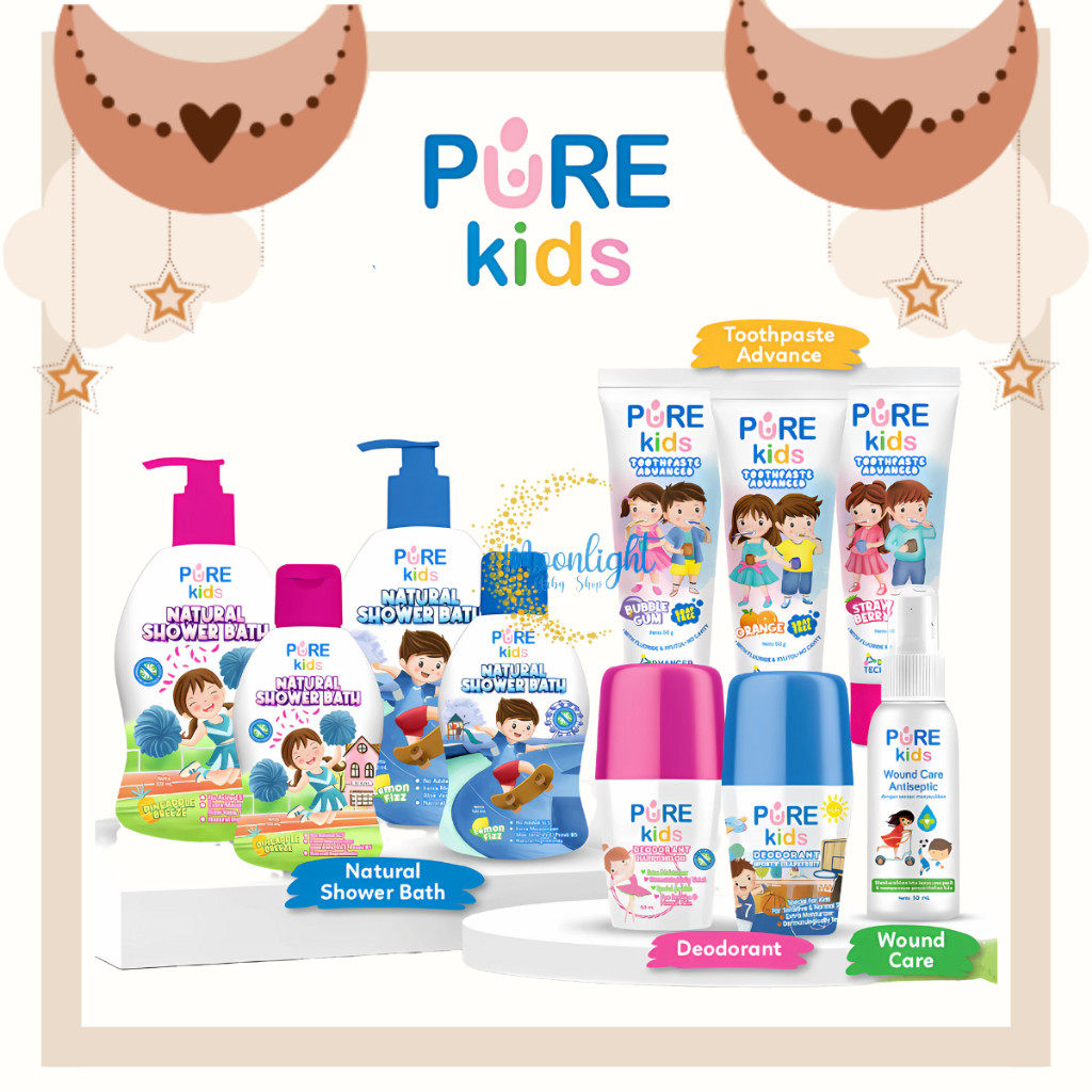 Jual PURE BABY KIDS Natural Shower Bath Sabun Mandi Anak 100ml 300ml ...