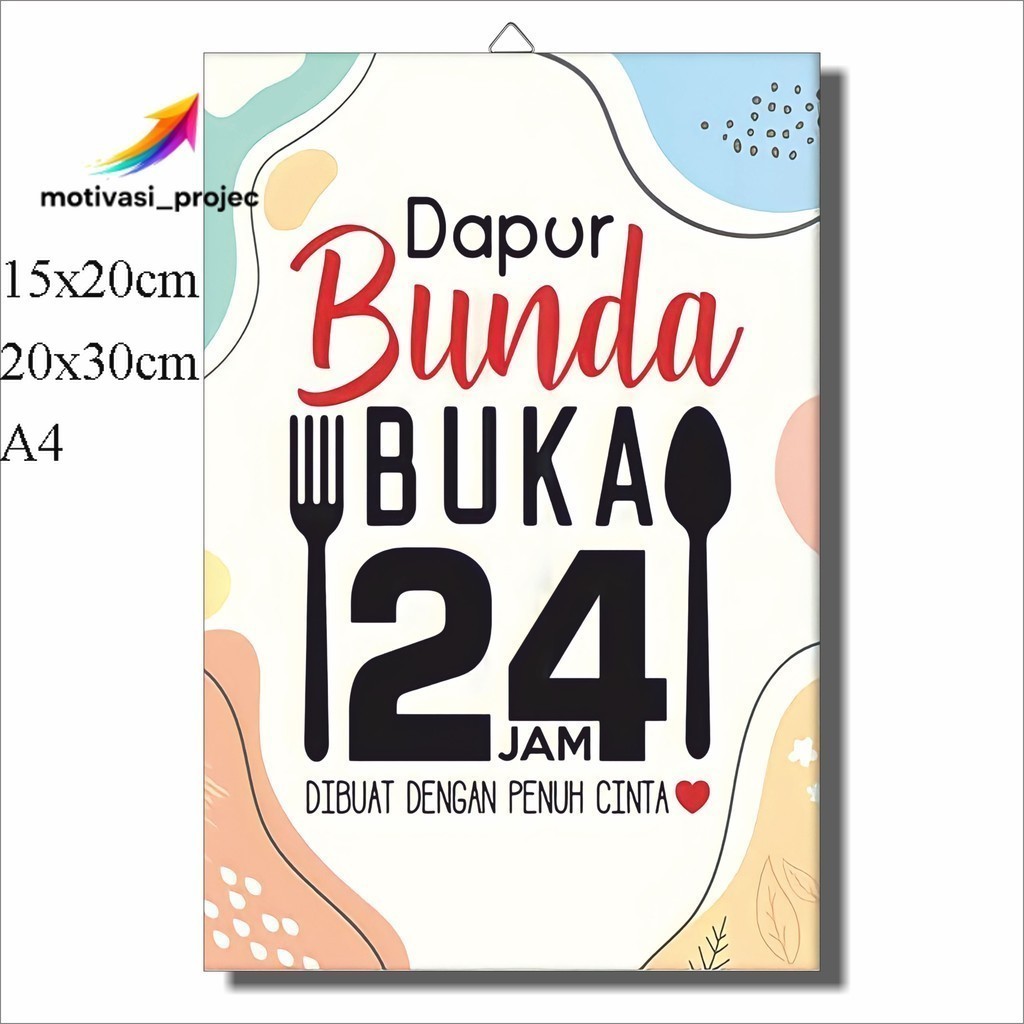 Jual Hiasan Dinding Dapur Poster Kayu Kata motivasi Minimalis Kayu Mdf ...