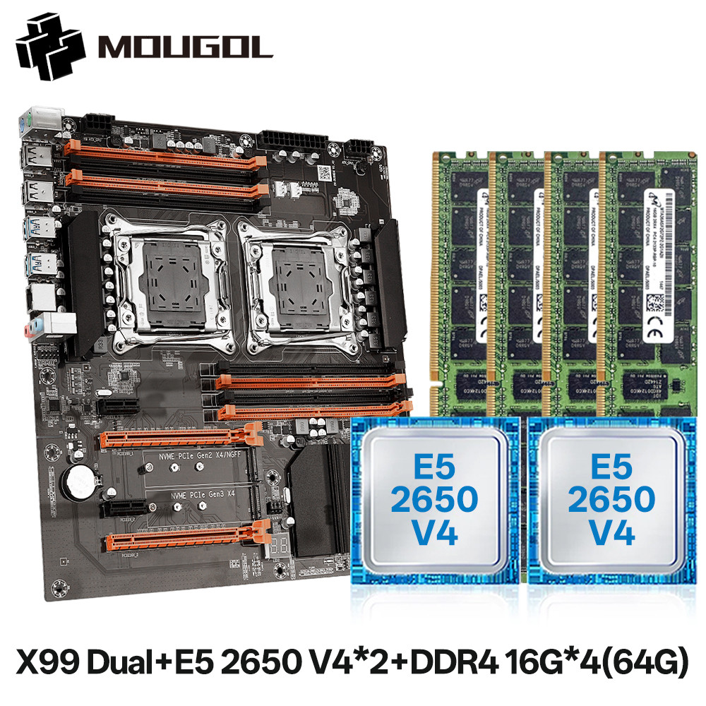 Jual MOUGOL X99 Gaming Motherboard Kit with Xeon E5 2650 V4 & DDR4 ...