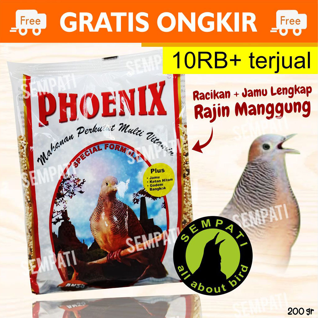 Jual SEMPATI PHOENIX PERKUTUT PAKAN MAKANAN HARIAN BURUNG PERKUTUT MIX ...