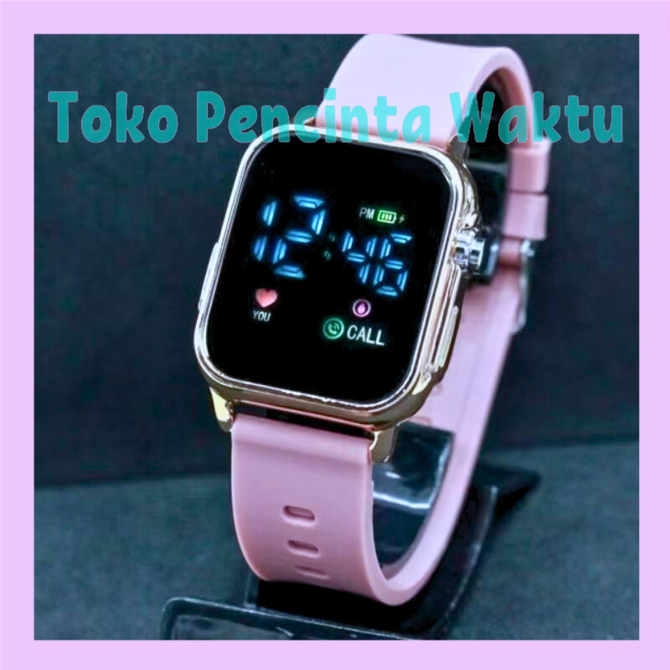 Jual 【Cantik-Promo】Jam Tangan Led Karet Unisex Baru Produk Terlaris ...