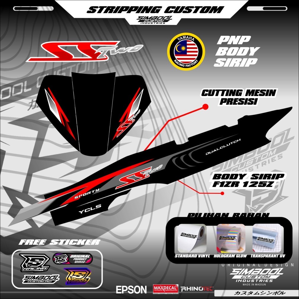 Jual STRIPING DUALTONE f1zr body sirip 125 Z FIZR Ag style SSTWO FIZR ...